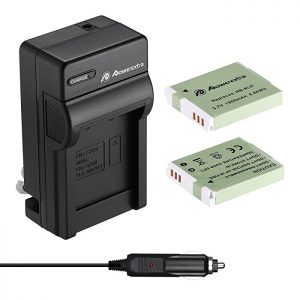 Upgraded 2 Pack Replacement Canon NB-6LH Battery as NB-6L Battery and Charger Kit for Select ...