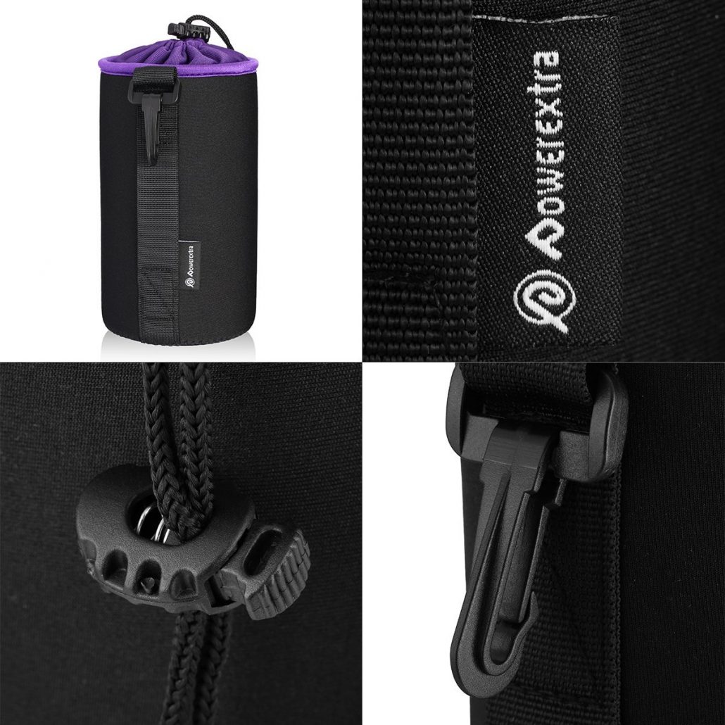Powerextra 4 Pack Lens Case Lens Pouch Bag with Thick Protective ...