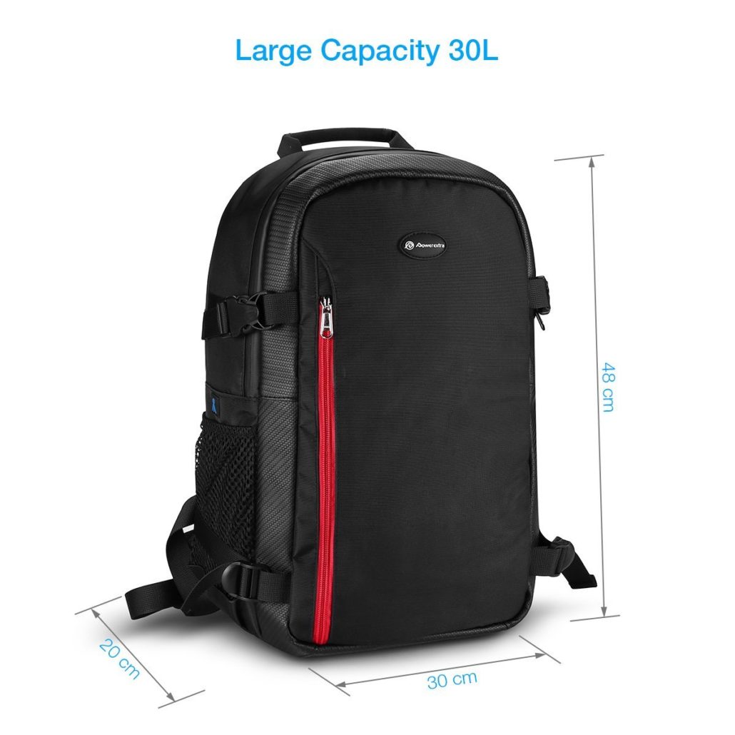 Powerextra Multi-functional Large DSLR Camera Backpack Laptop Travel ...