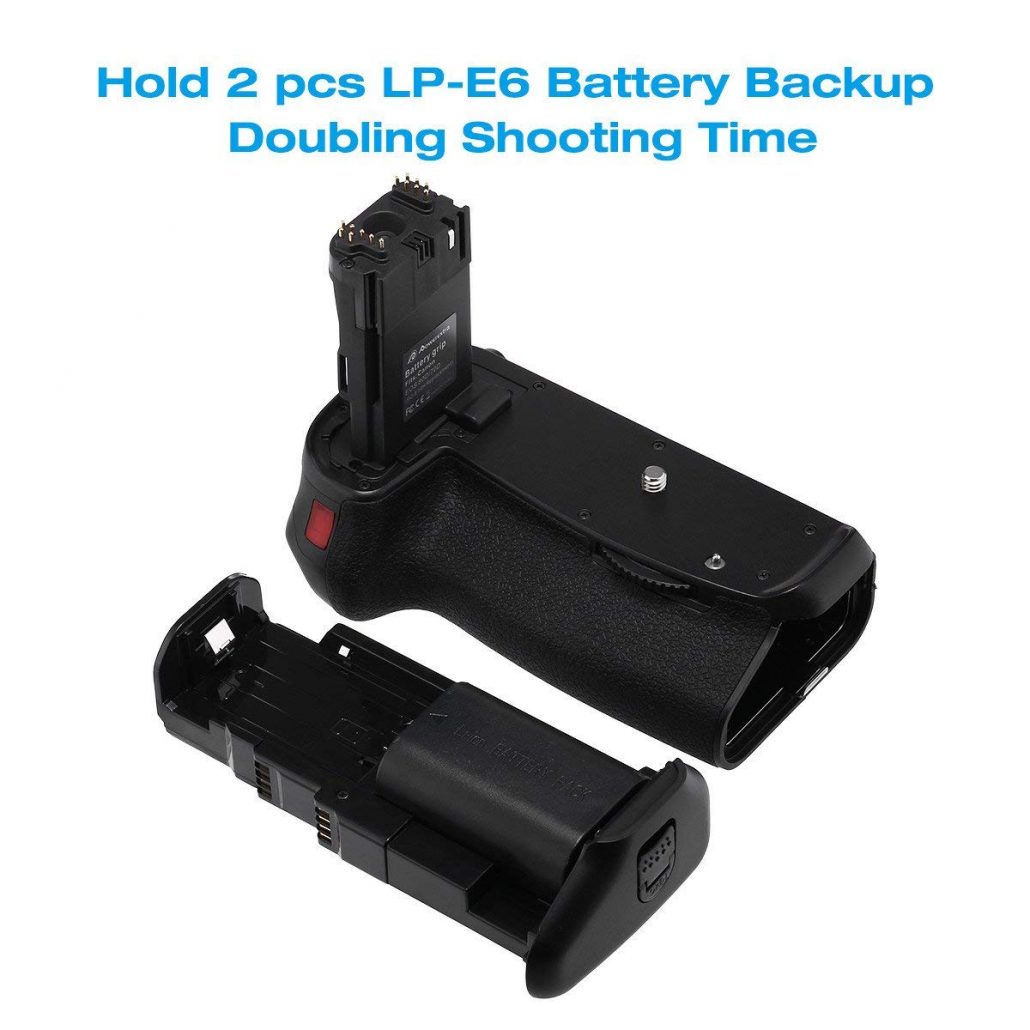 Powerextra BG-E14 Battery Grip for Canon EOS 70D/80D Digital SLR Camera