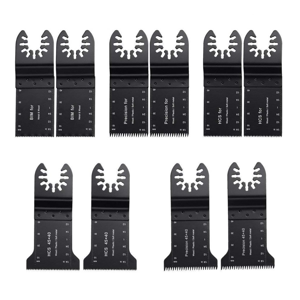 Powerextra 10 Metal Oscillating Multi-tool Flush Plunge Cut Saw Blades ...