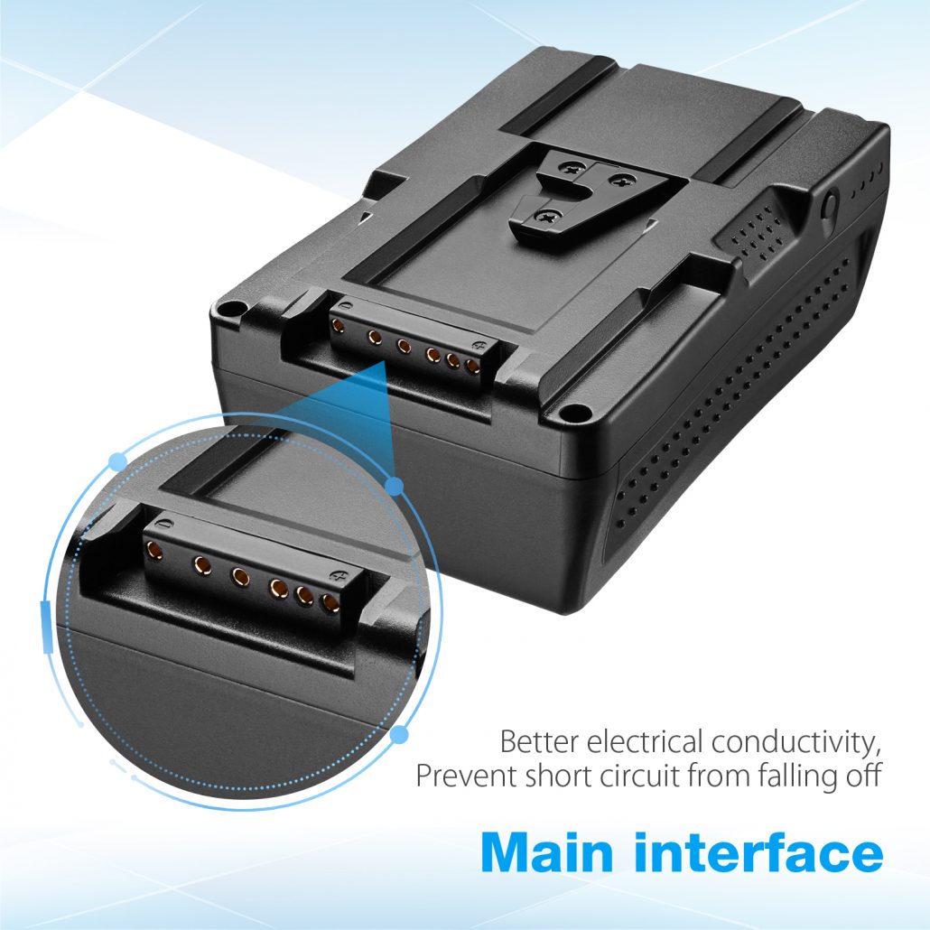 Powerextra 190Wh (13400mAh) V Mount/V-Lock Battery Compatible with Sony ...