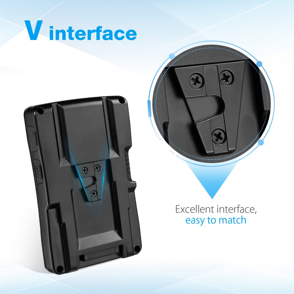 Powerextra 95Wh (6600mAh) V Mount/V-Lock Battery Compatible with Sony ...