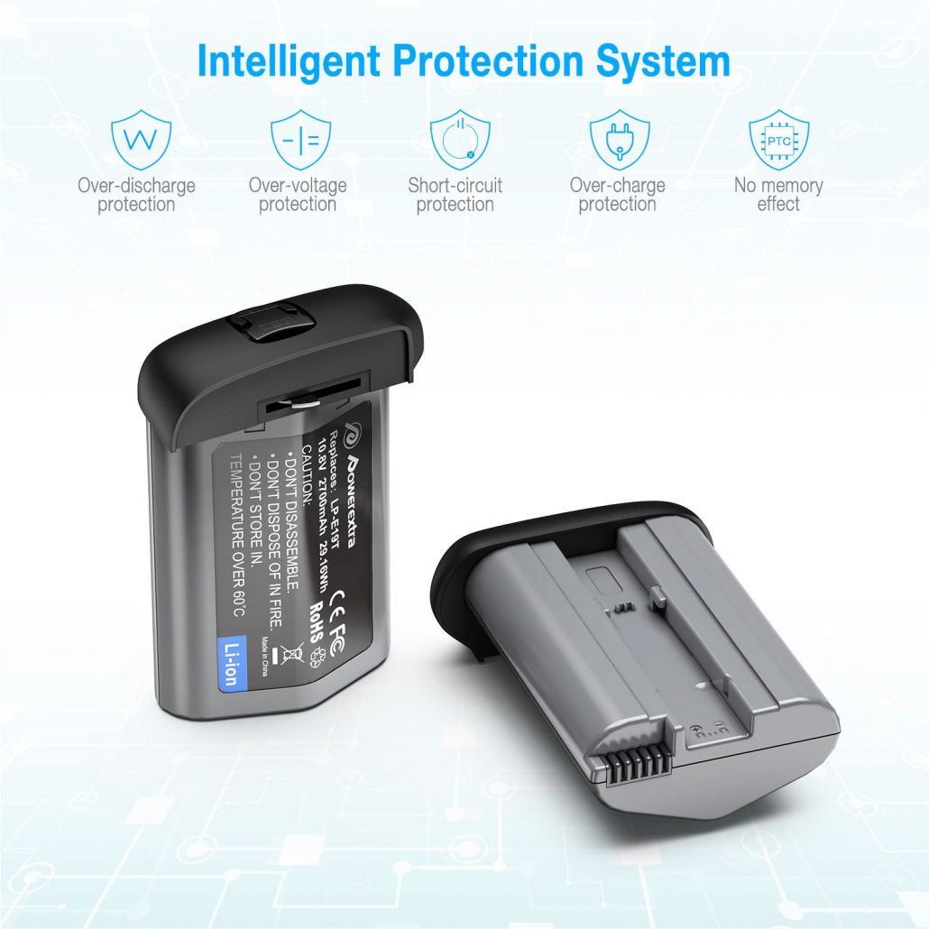 Powerextra Replacement Canon LP-E19 Battery for Canon Eos 1DX, 1DX Mark ...