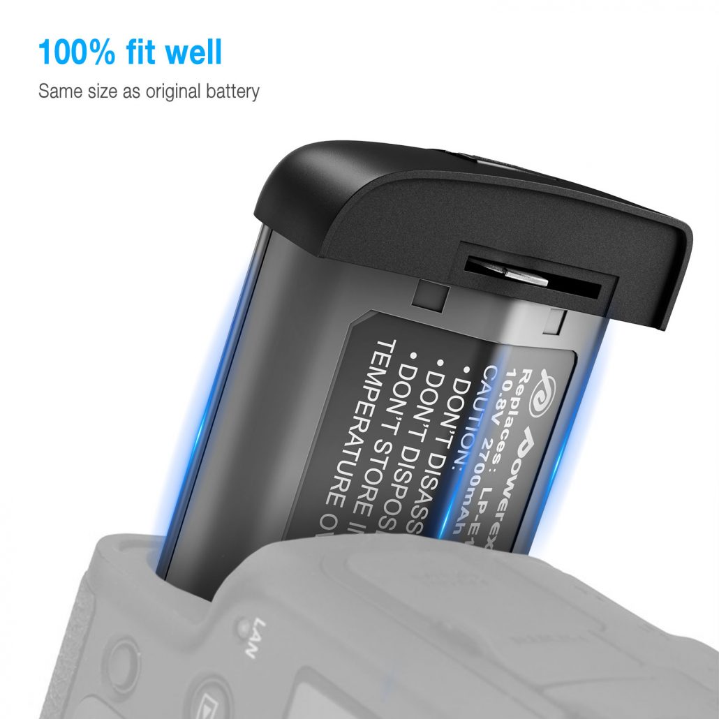 Powerextra Replacement Canon LP-E19 Battery for Canon Eos 1DX, 1DX Mark ...