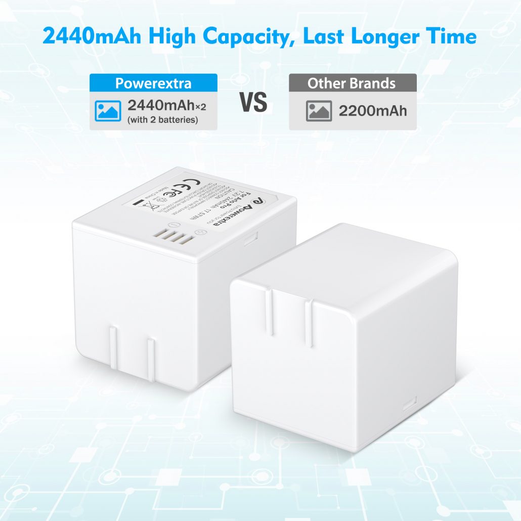 Powerextra 2X Upgraded Rechargeable Battery Compatible with Arlo Pro ...