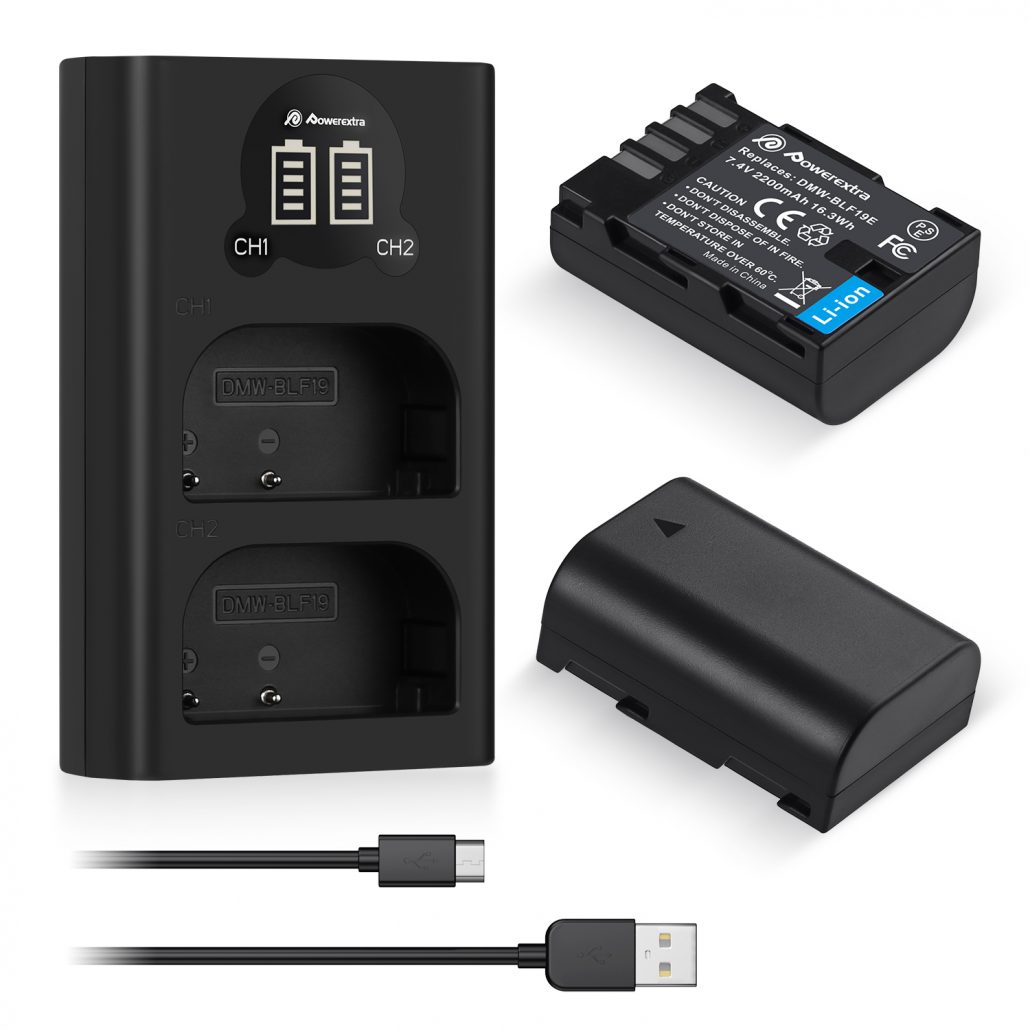 Powerextra 2-Pack Replacement Sony NP-F970 Battery and Smart LCD Display Dual USB Charger for ...