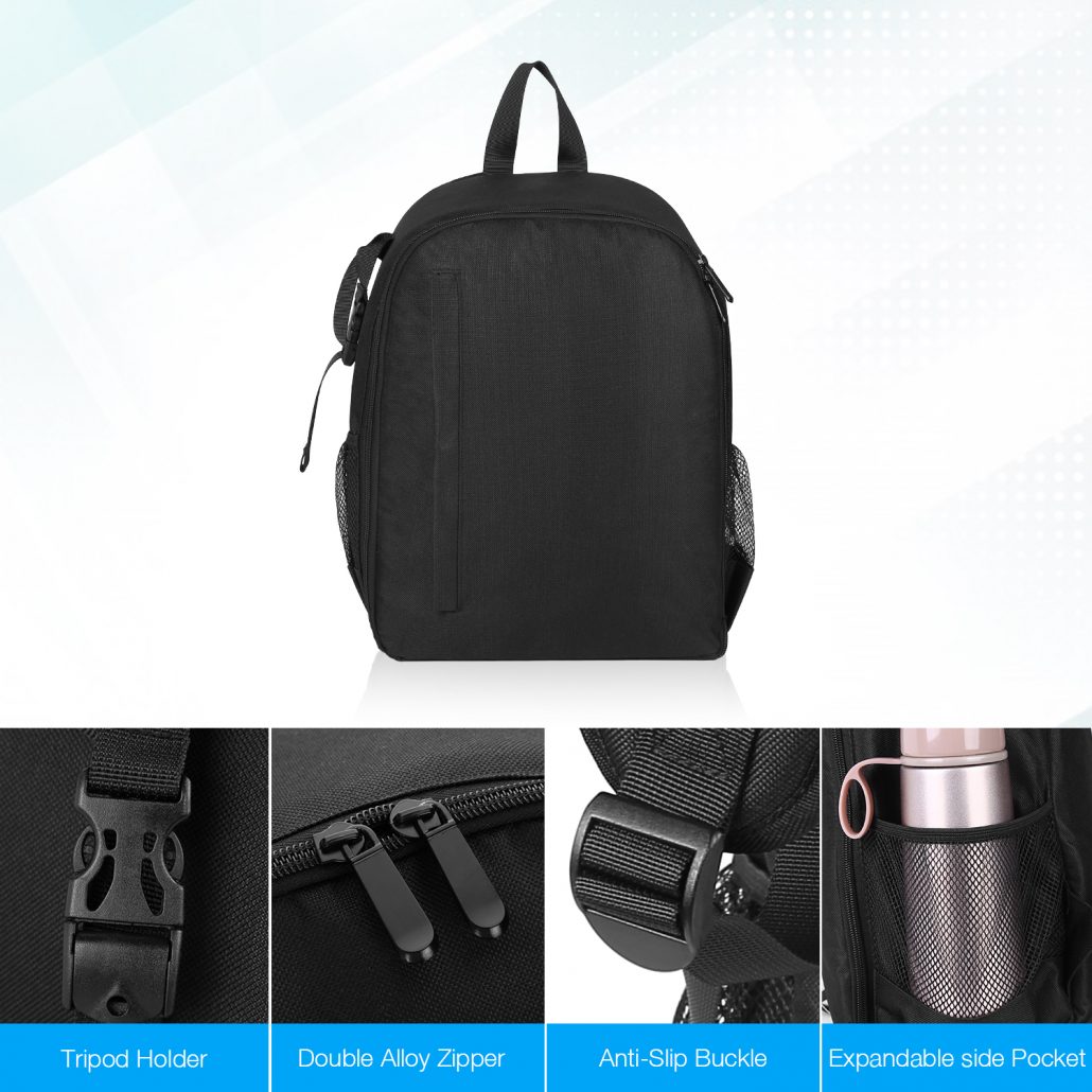 Powerextra Professional Waterproof Camera Backpack Bag for DSLR/SLR ...